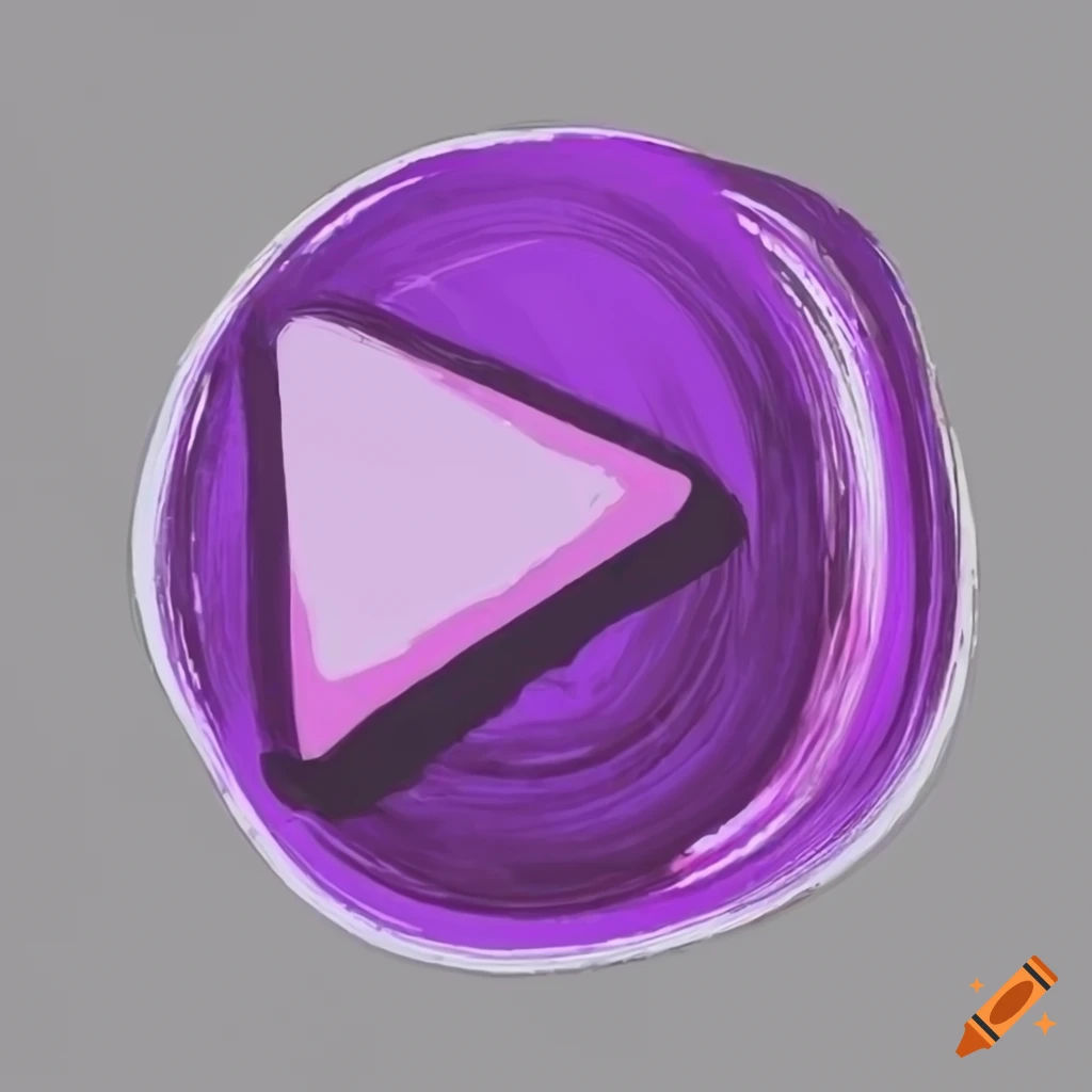 Purple play button in 2048 x 1152 resolution on Craiyon