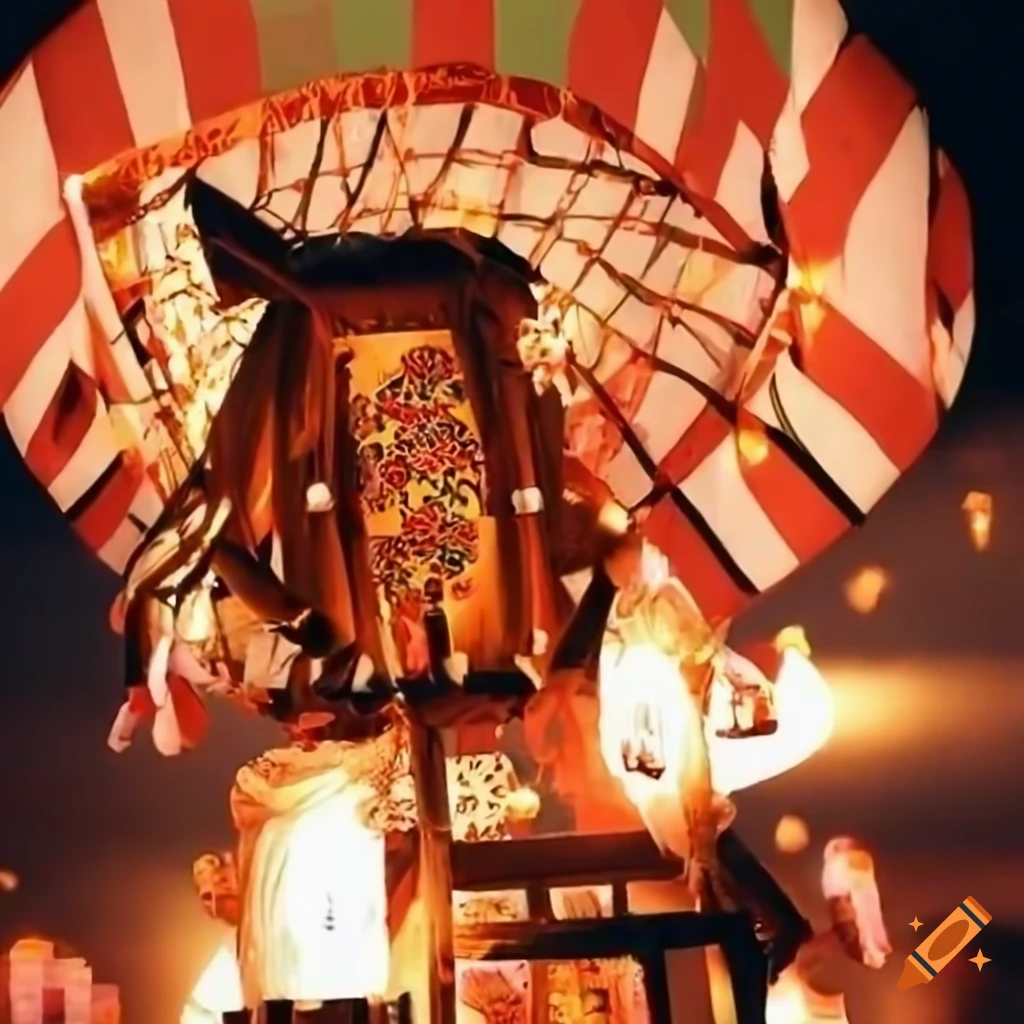 Obon Festival celebration in Japan on Craiyon