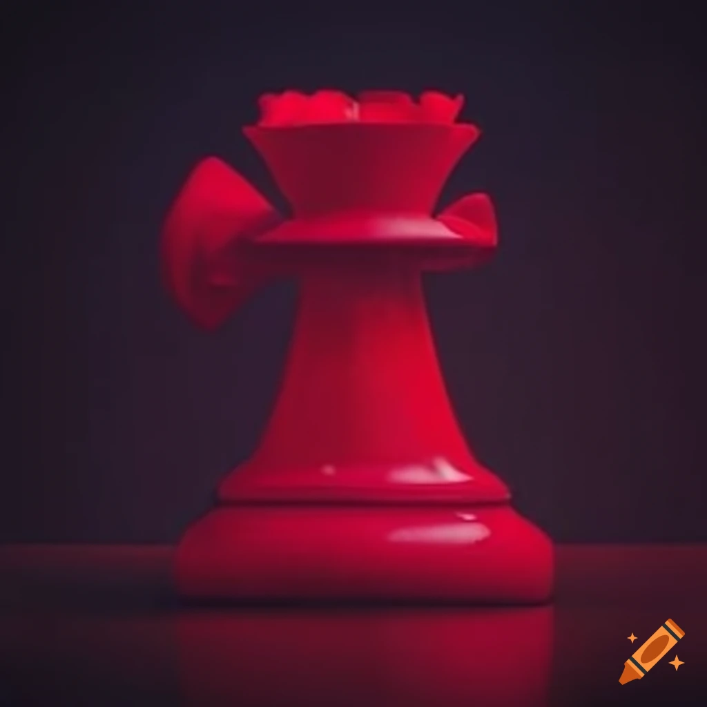 Checkmate red rose on Craiyon