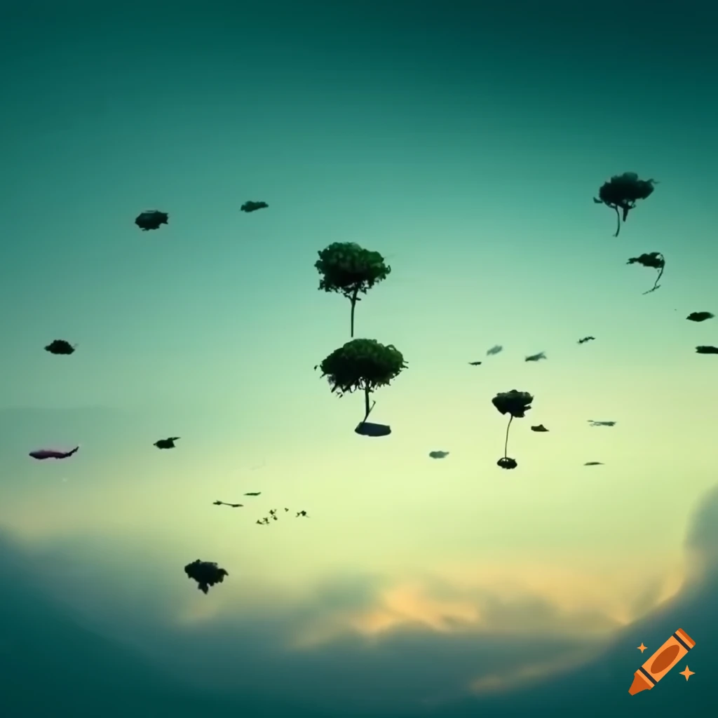 Flying trees on Craiyon