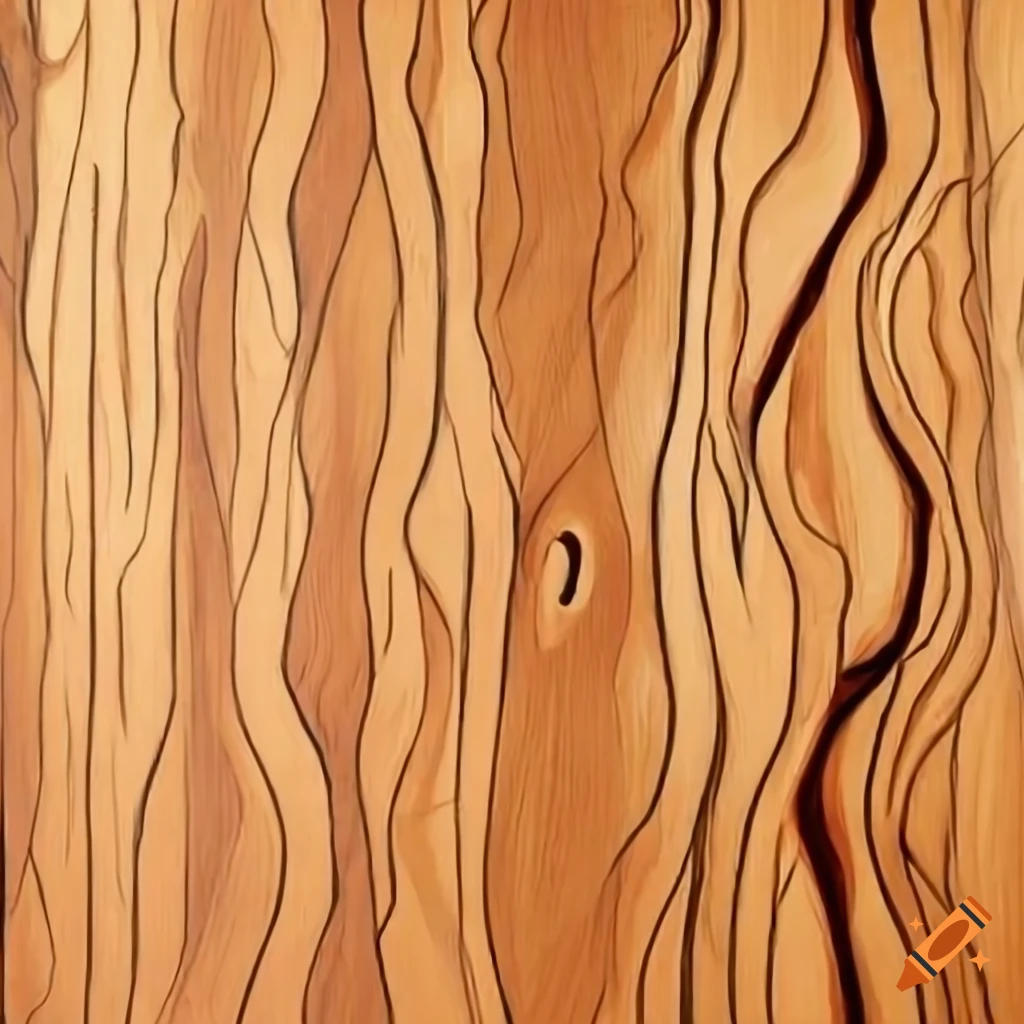 Modern drawing of wood texture on Craiyon