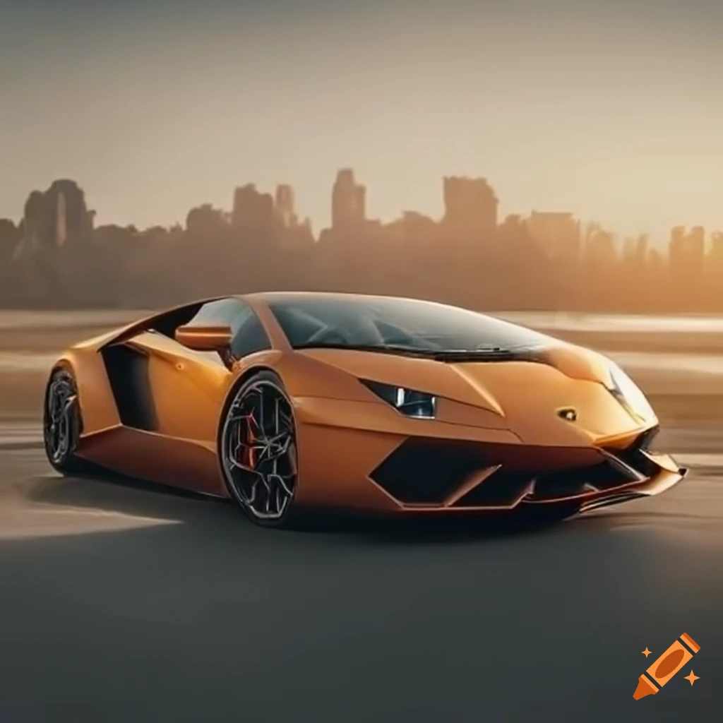 Lamborghini in a natural setting on Craiyon