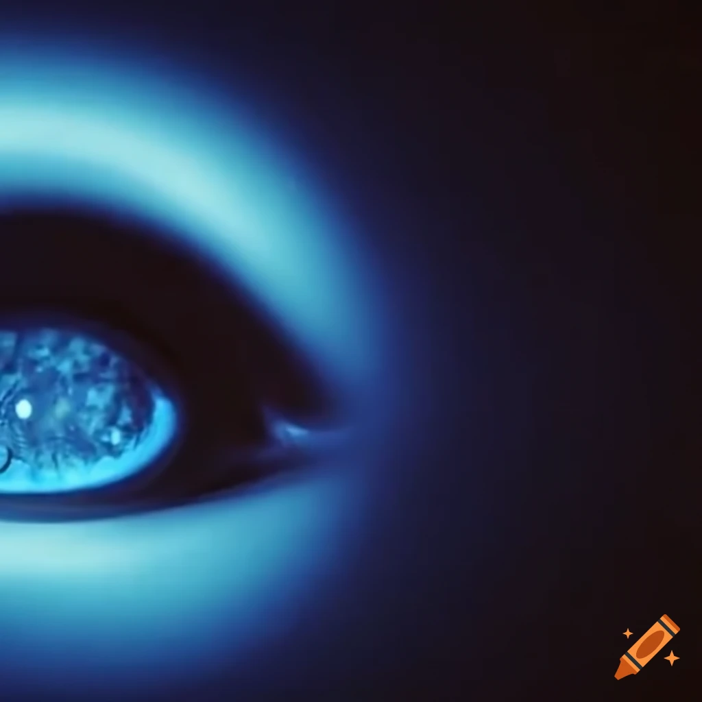 Hypnotized eyes focused on computer screen on Craiyon