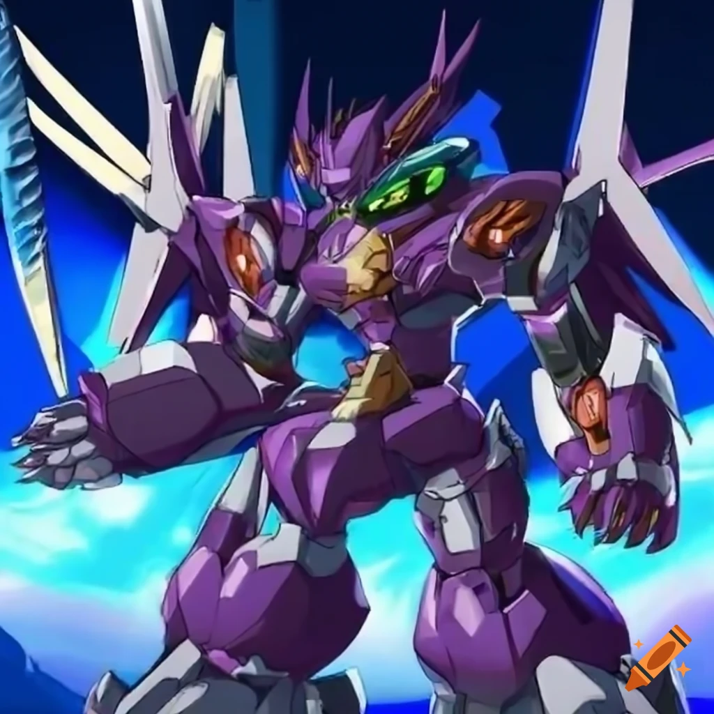 Anime mecha inspired by digimon style on Craiyon