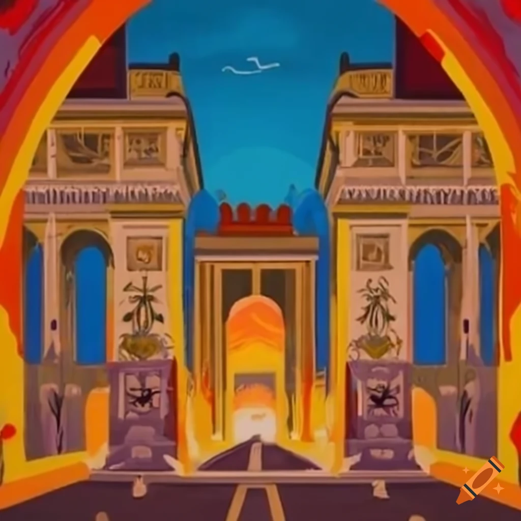 Triumphant entry of jesus into jerusalem drawing on Craiyon