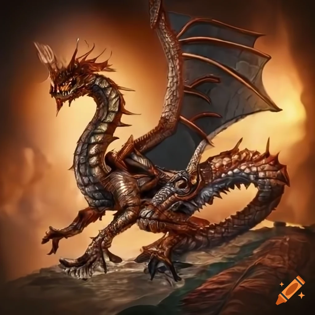 Steampunk dragon on Craiyon