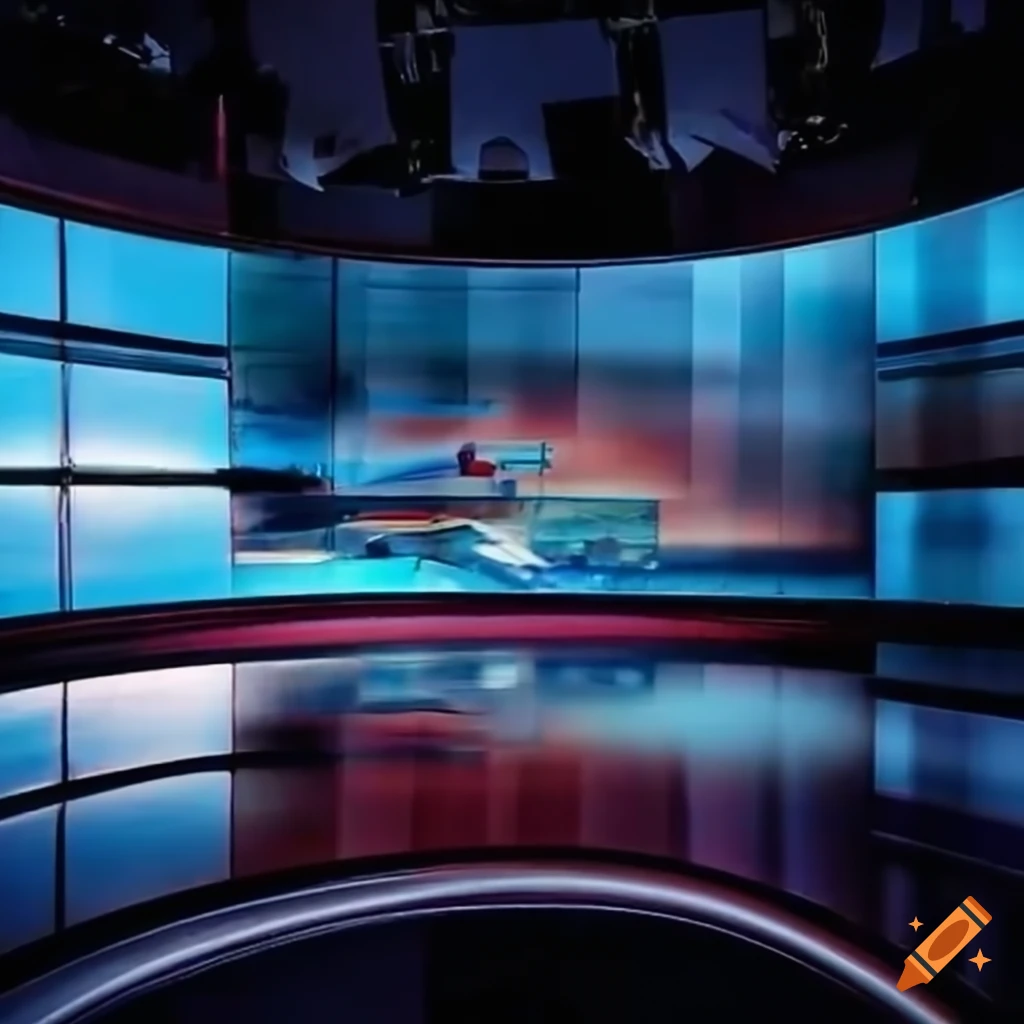 Tg20 news studio in italy on Craiyon
