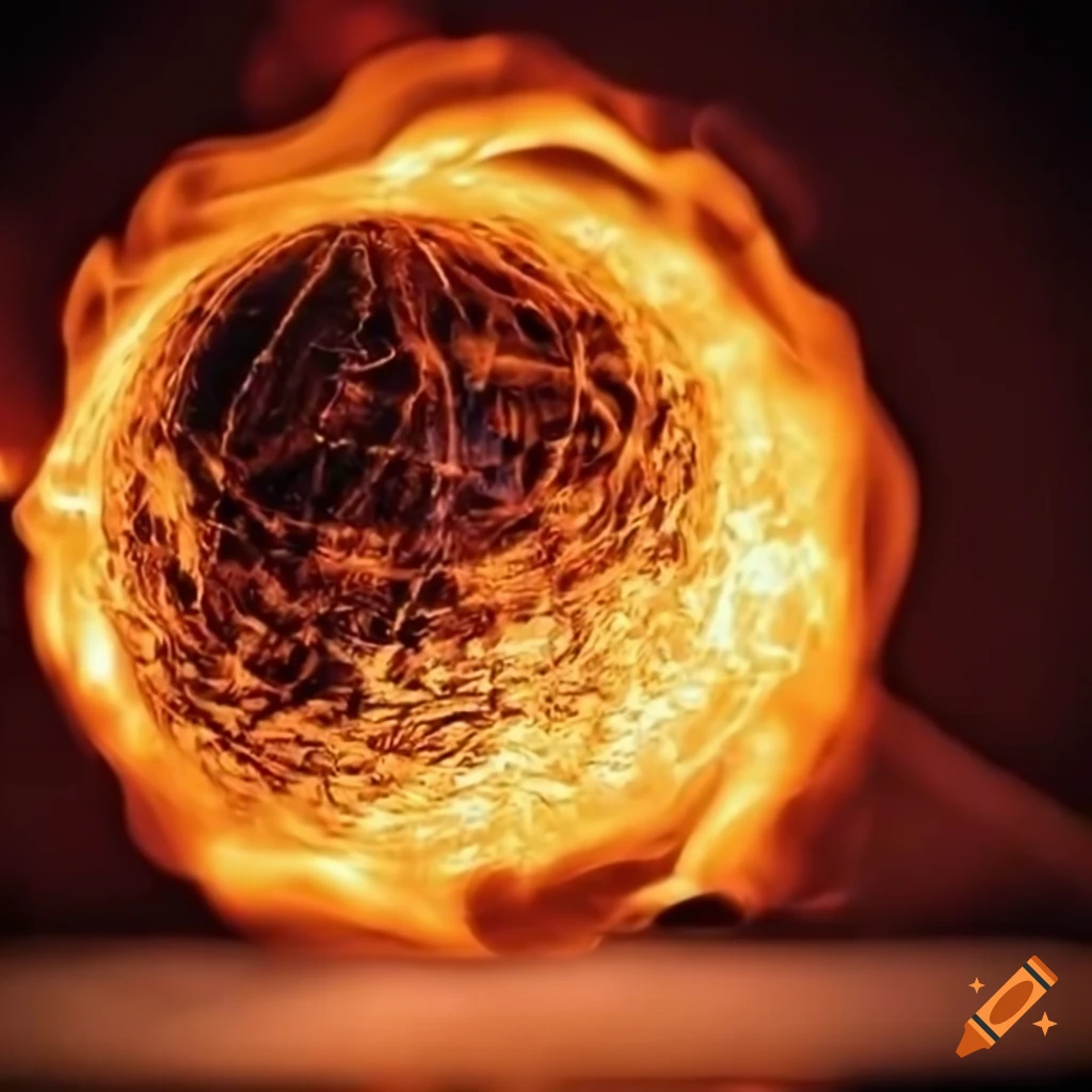 Fantasy wizard casting a fireball spell on Craiyon