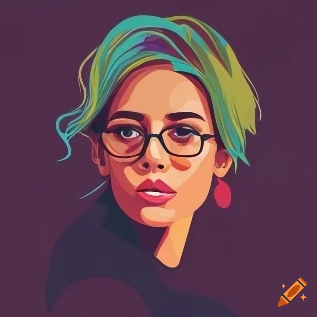 Vector portrait on Craiyon