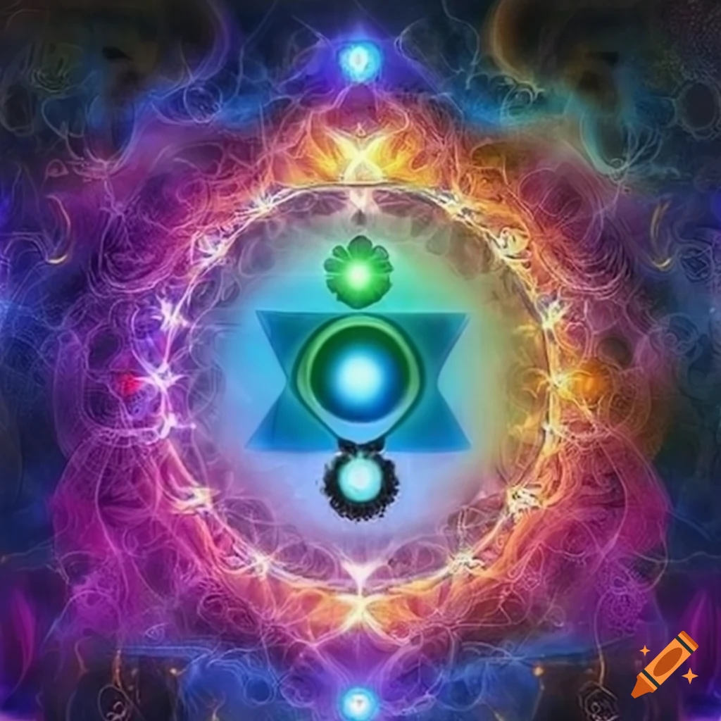 The chakra album cover art on Craiyon