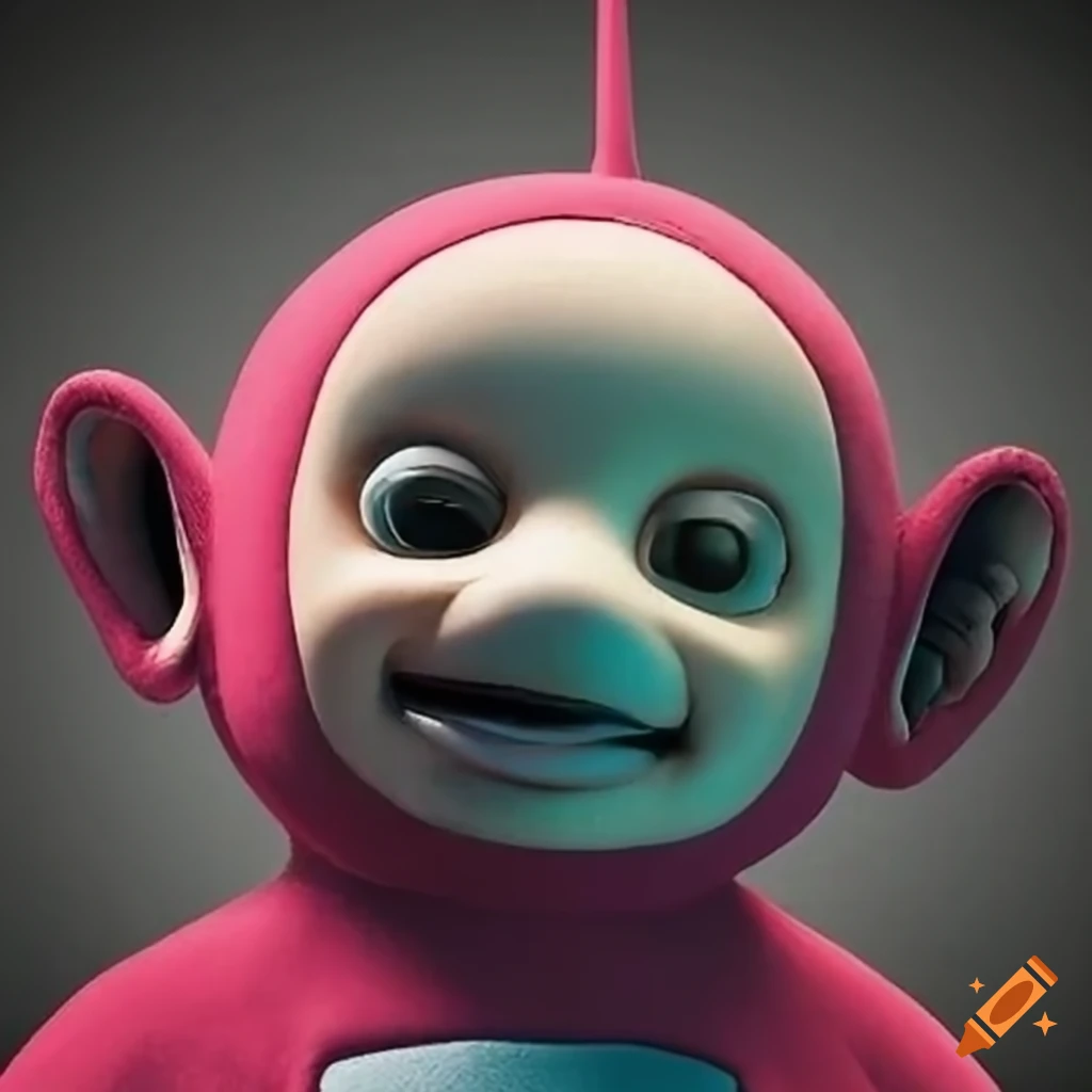 Evil teletubby character on Craiyon