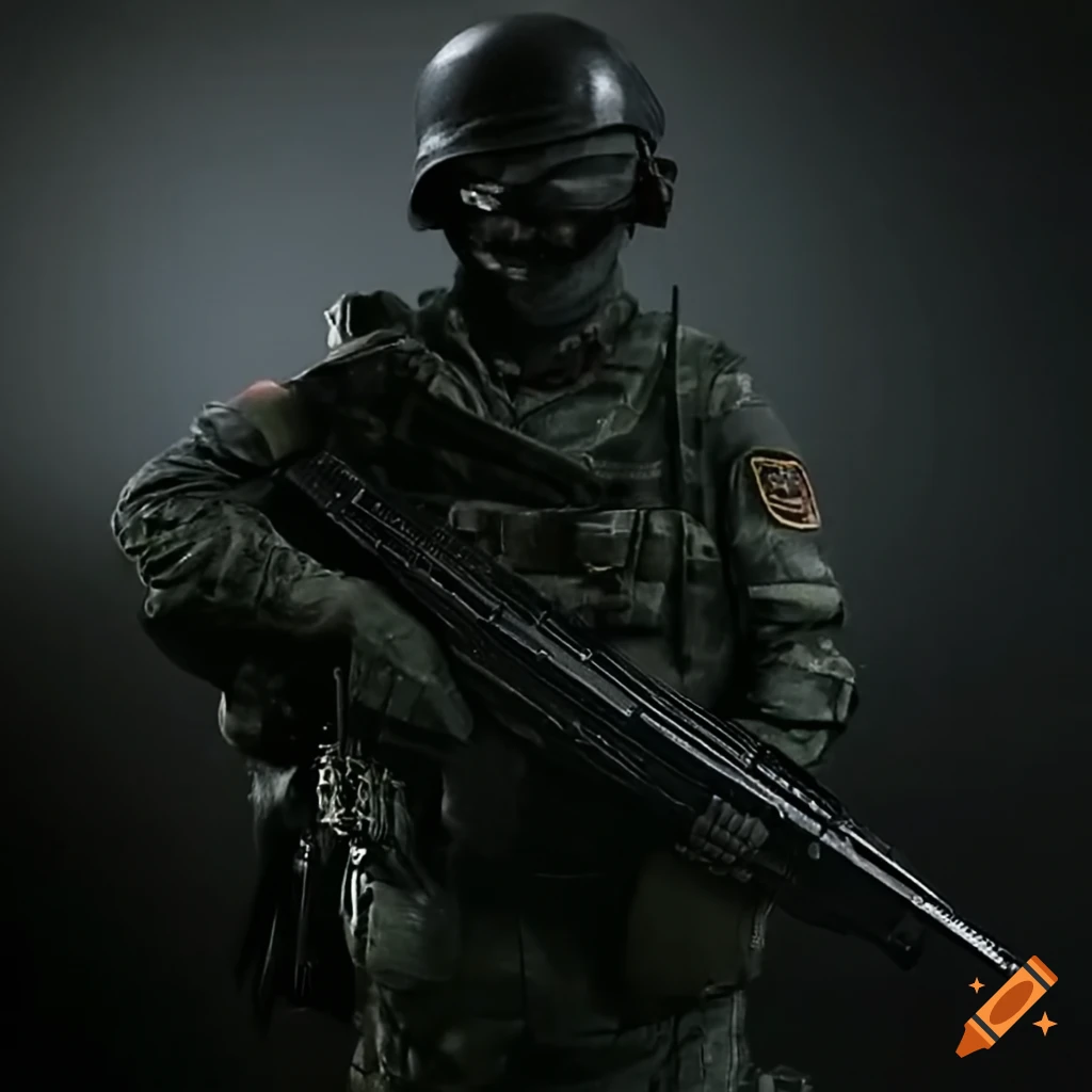 Black cat soldier in vietnam on Craiyon