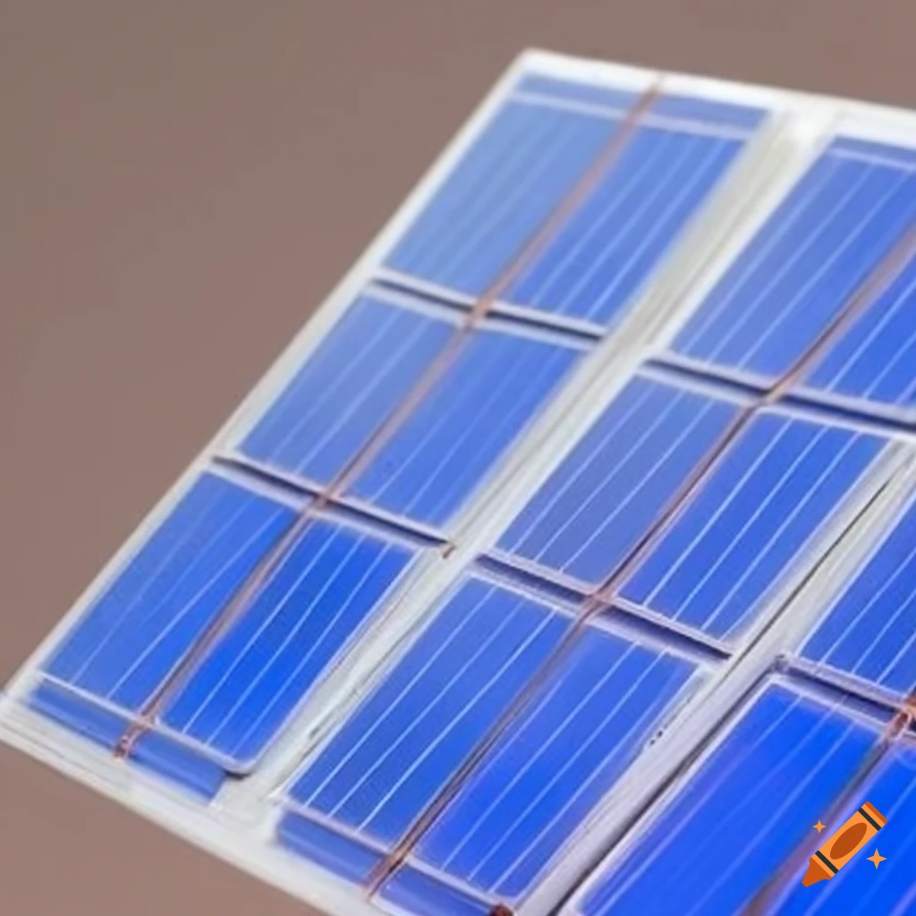 Double layer of solar cells with polymer and active layers on Craiyon