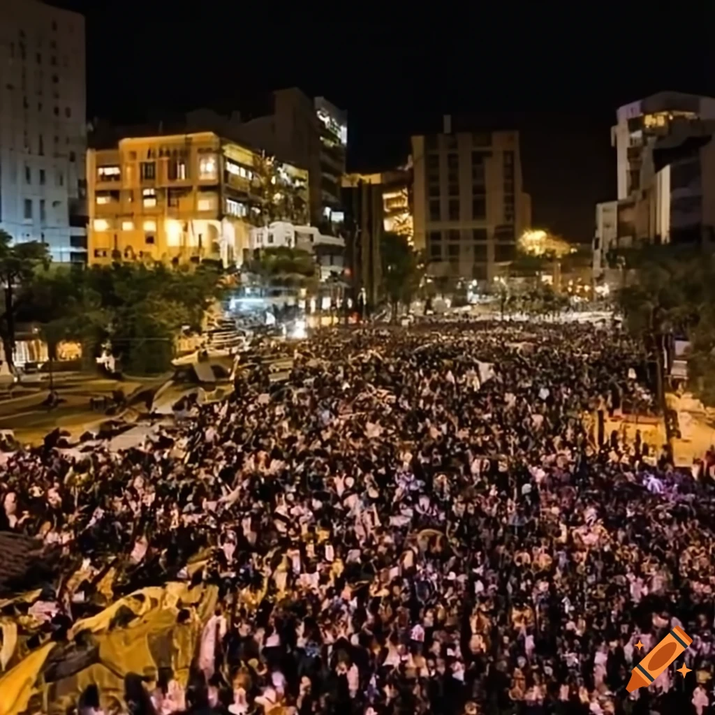 Crowd with usa and israeli flags in rabin square at night, 'thank you ...