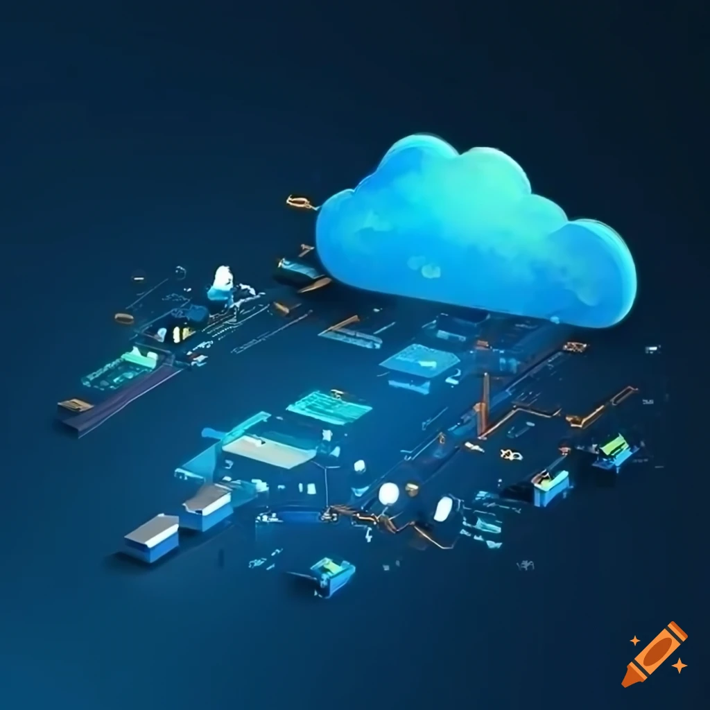 Cloud consulting tech on Craiyon