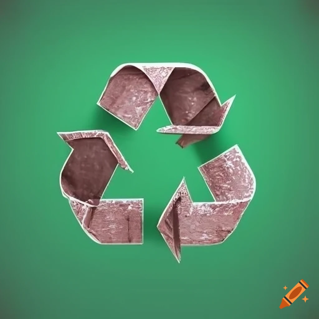 Recycling materials company website background in green and white on ...