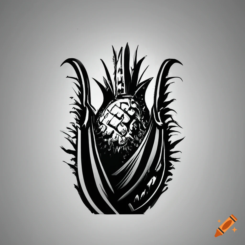 Logo design for Mayahuel brand selling pulque in black and white on Craiyon