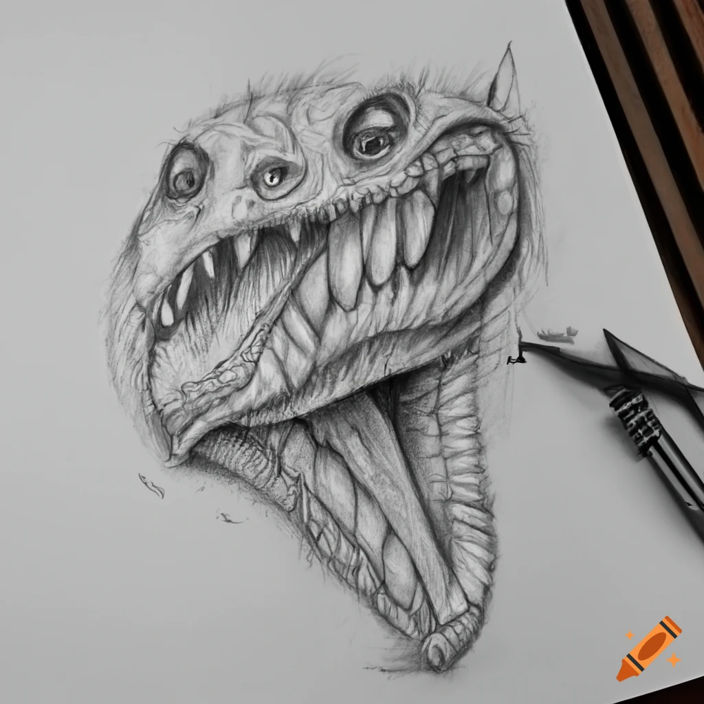 Illustration of a fantasy creature on Craiyon