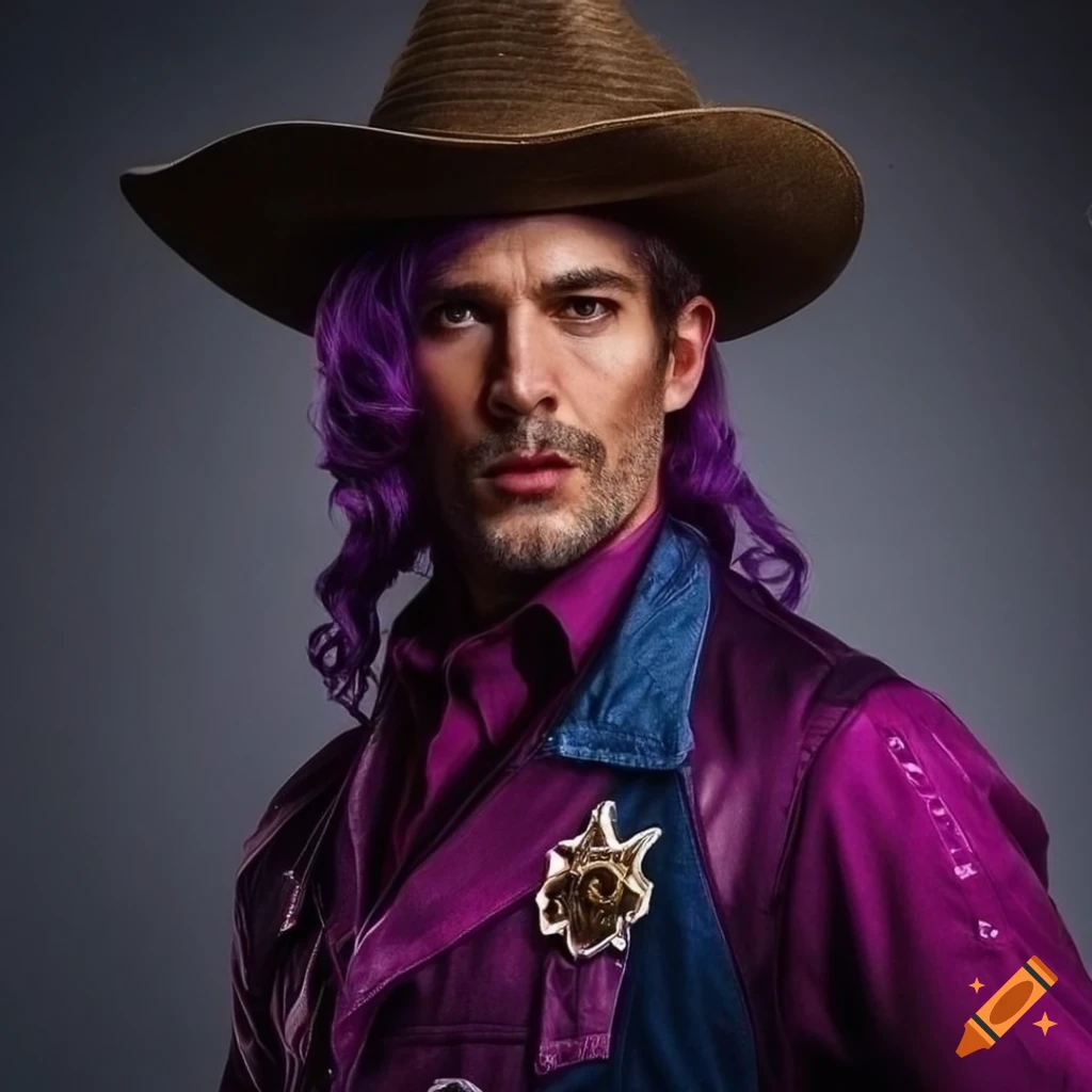 Hyperrealistic male Sheriff with unique attire on Craiyon