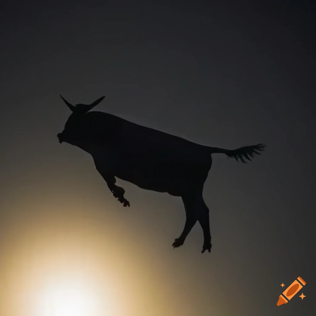 Flying cow on Craiyon