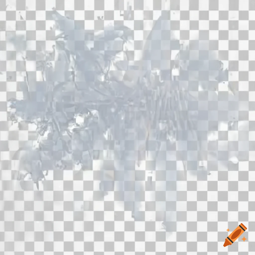 Frost on a transparent background on Craiyon