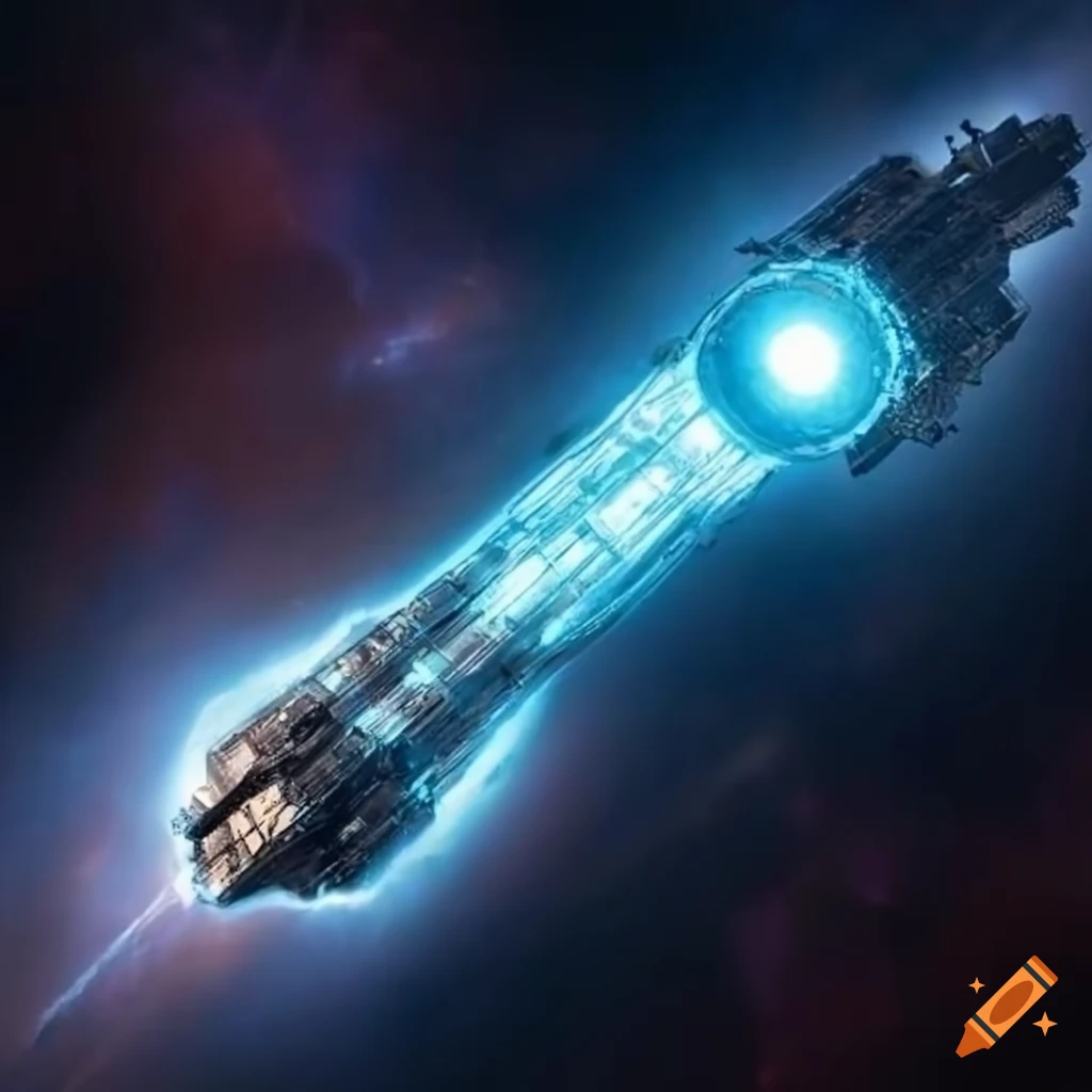 Interstellar construct Ultrax Imperator made from SMCM in space with ...