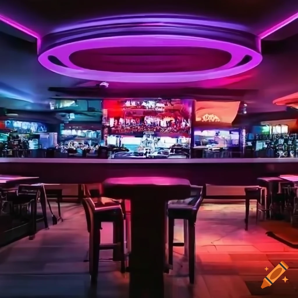 Bar screen with sports ambiance on Craiyon