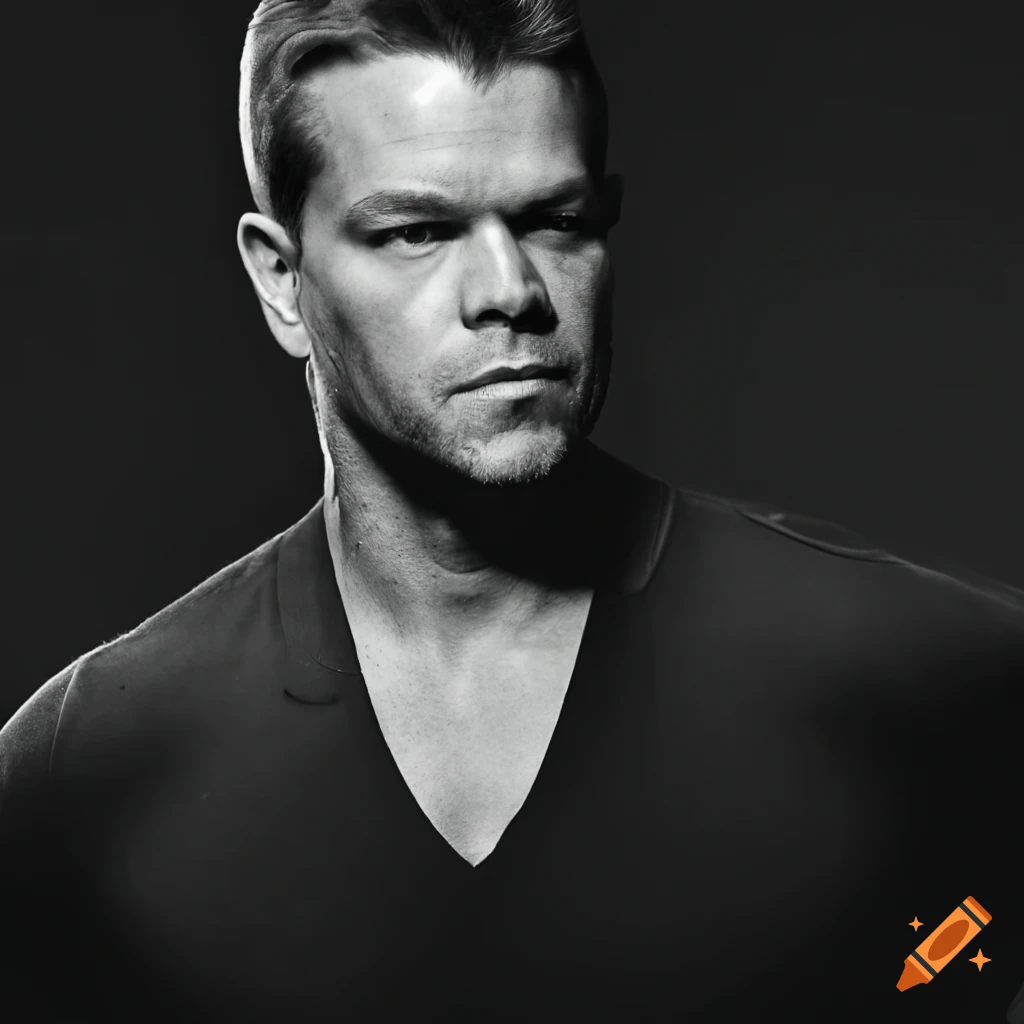 Jason bourne posing confidently on Craiyon