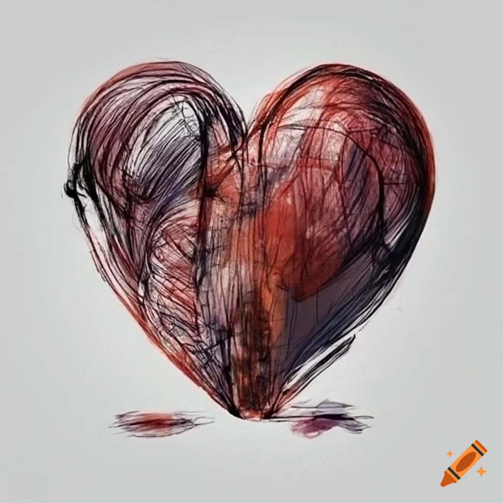 Faded heart on Craiyon