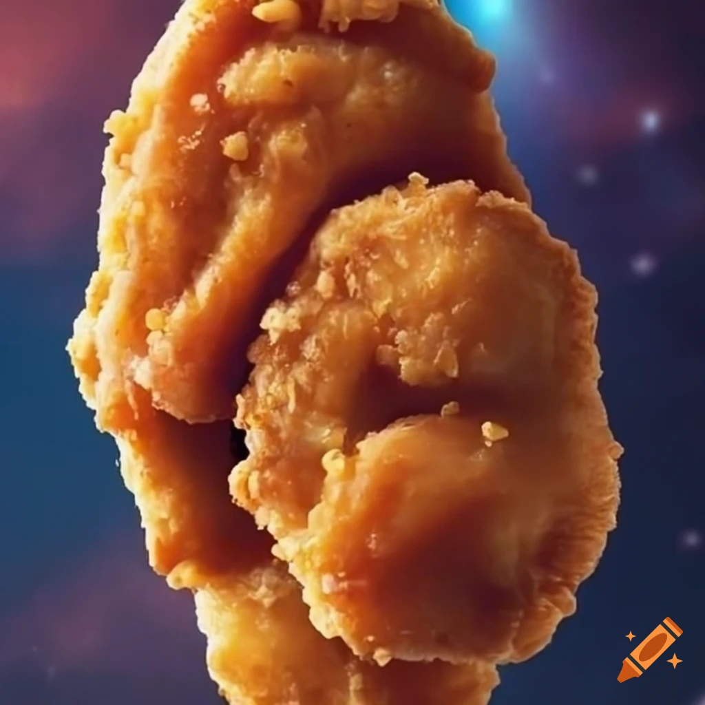 Chicken nugget planet on Craiyon