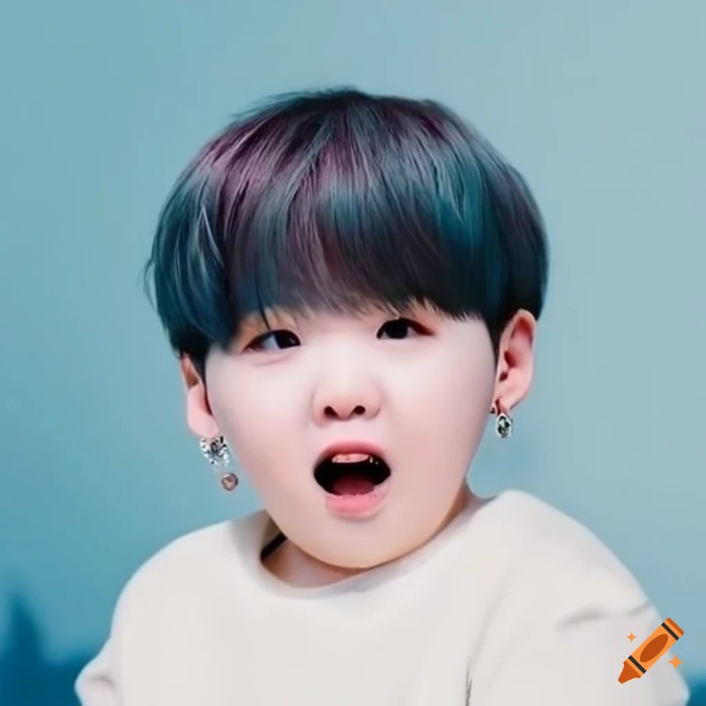 Adorable photo of yoongi baby on Craiyon
