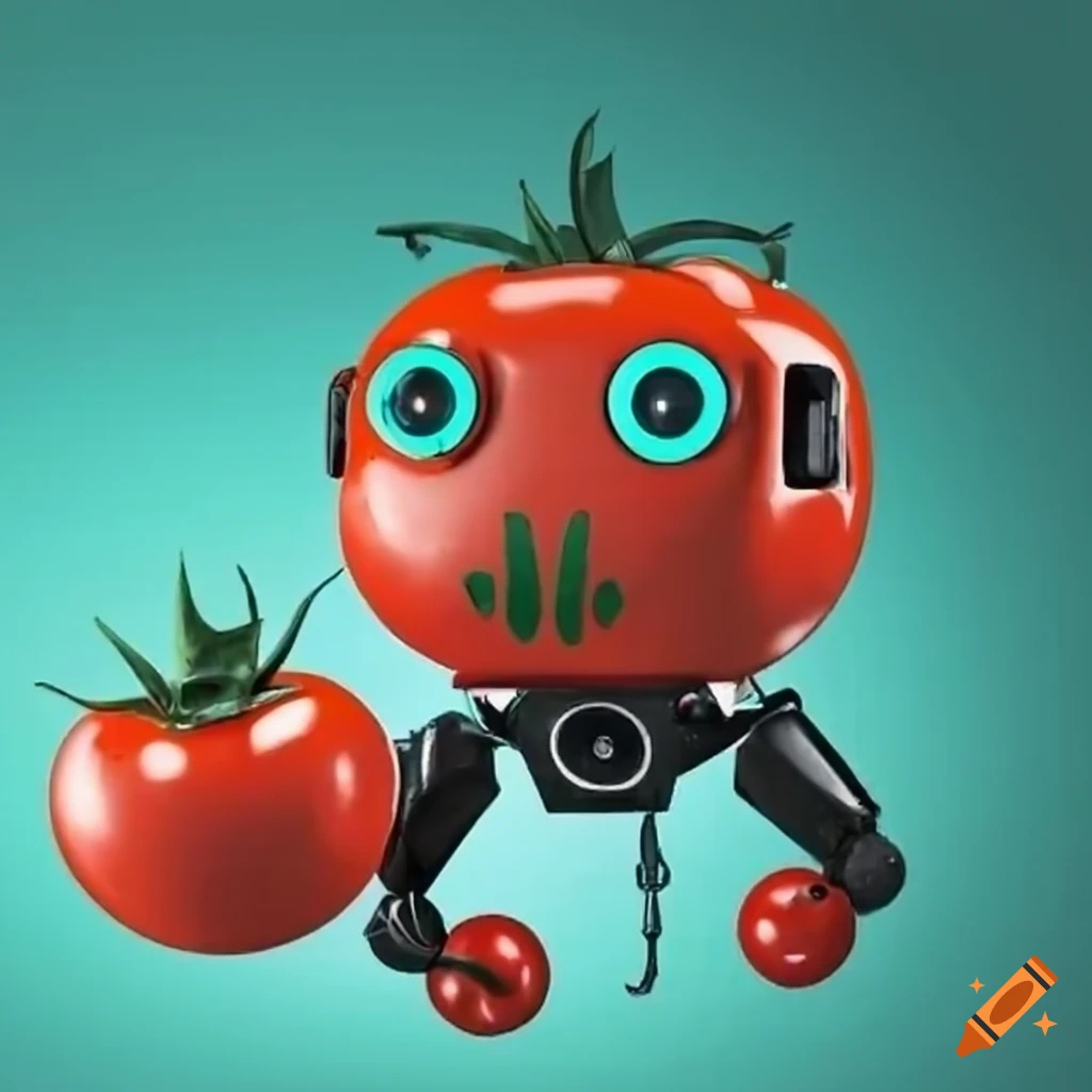Tomato robot on Craiyon