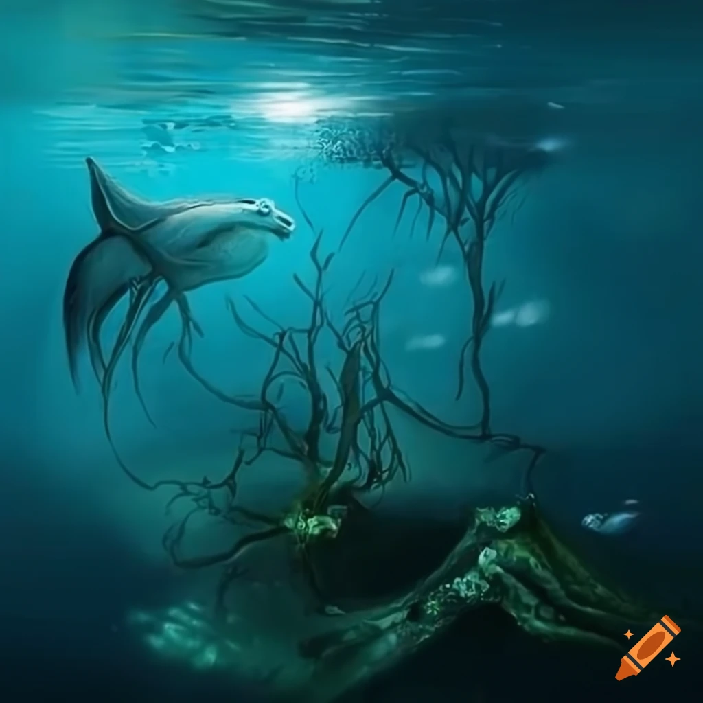 Artistic representation blending nature with technology on Craiyon