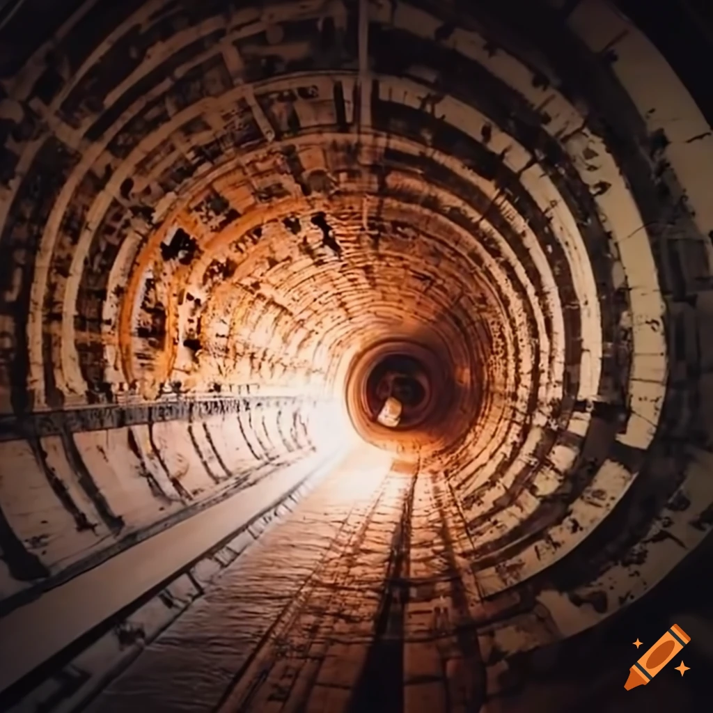 Tunneling activity on Craiyon