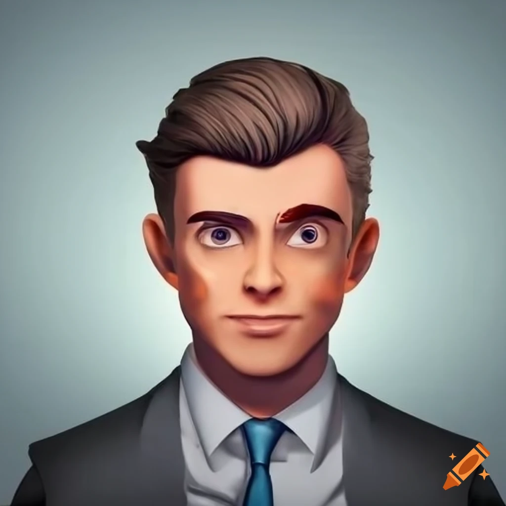 Professional analyst man character on Craiyon