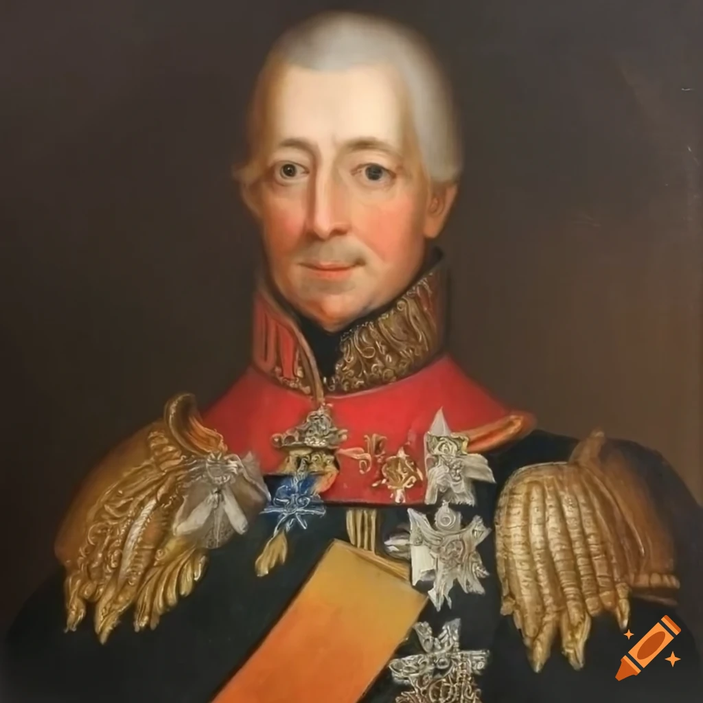 Portrait painting of Heinrich, Duke of Valor, 18th century German royal ...