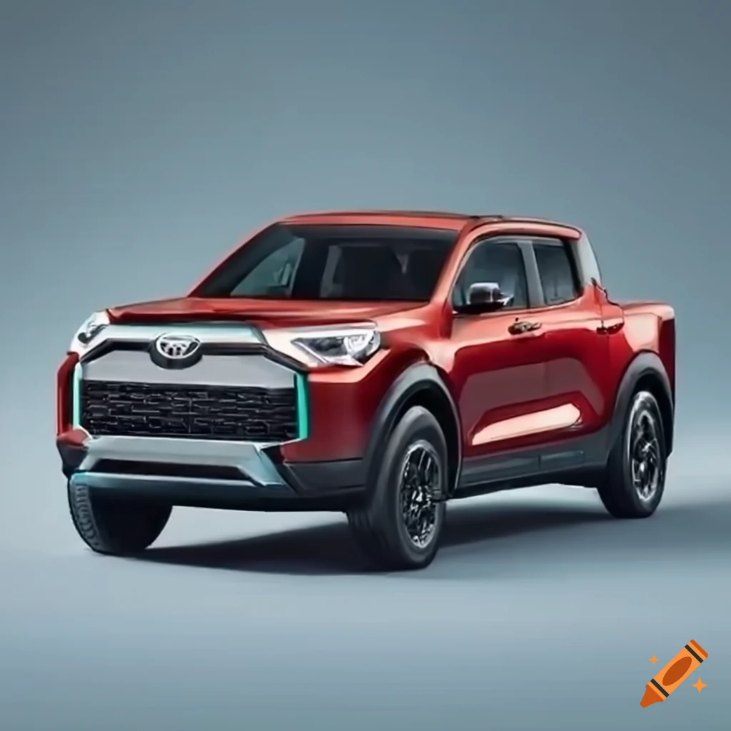 Small electric Toyota pickup truck on TNGA-K platform on Craiyon