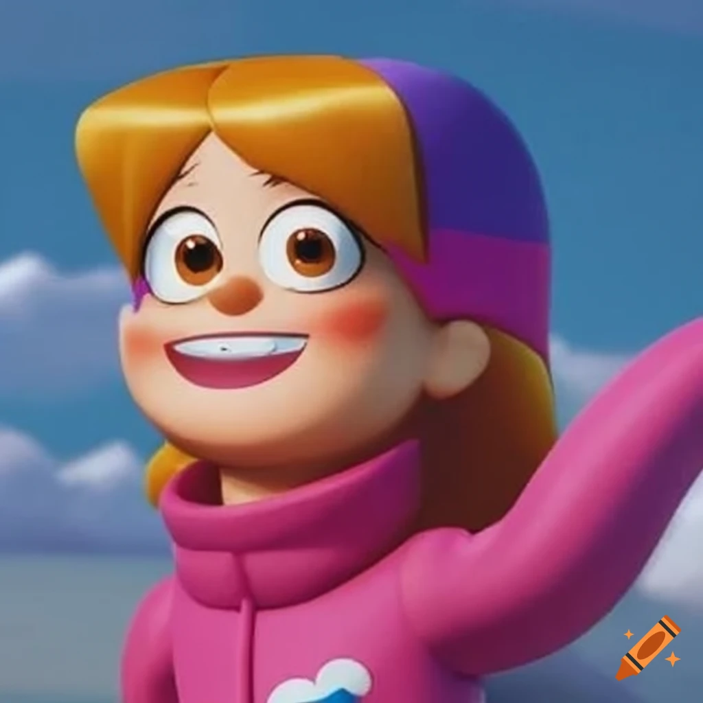 Mabel pines dressed as totally spies character on Craiyon