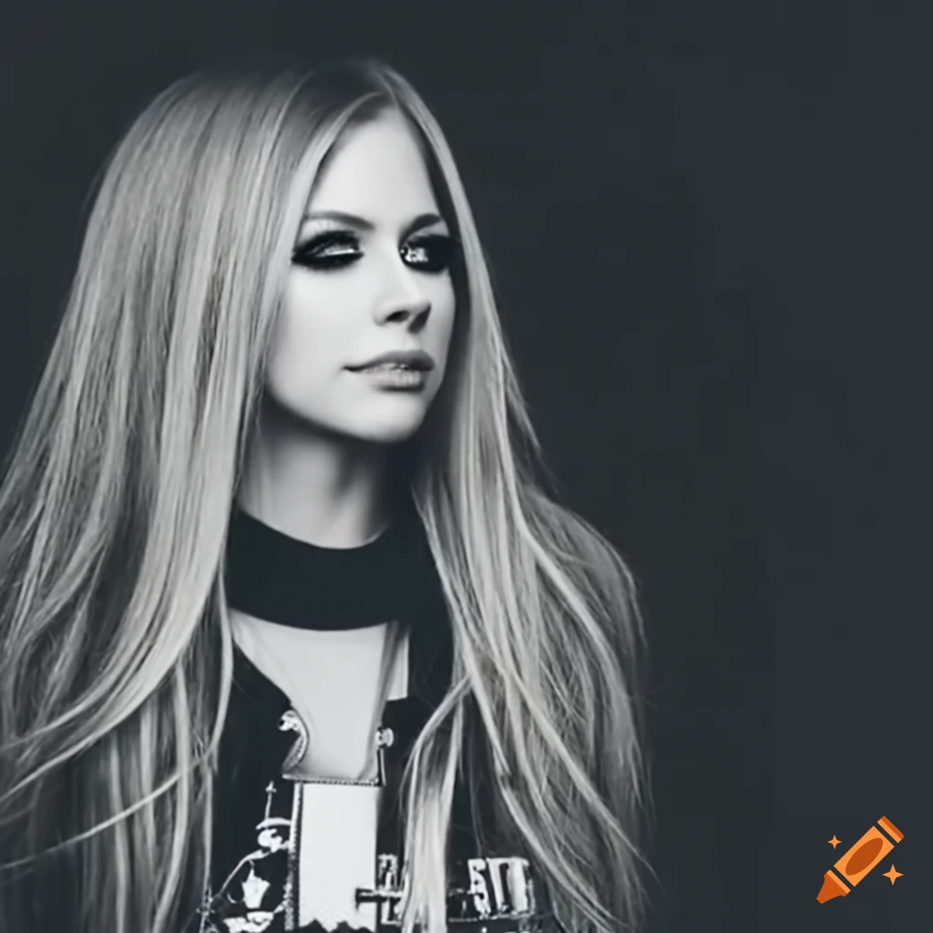 Avril lavigne portrait in high detail on Craiyon
