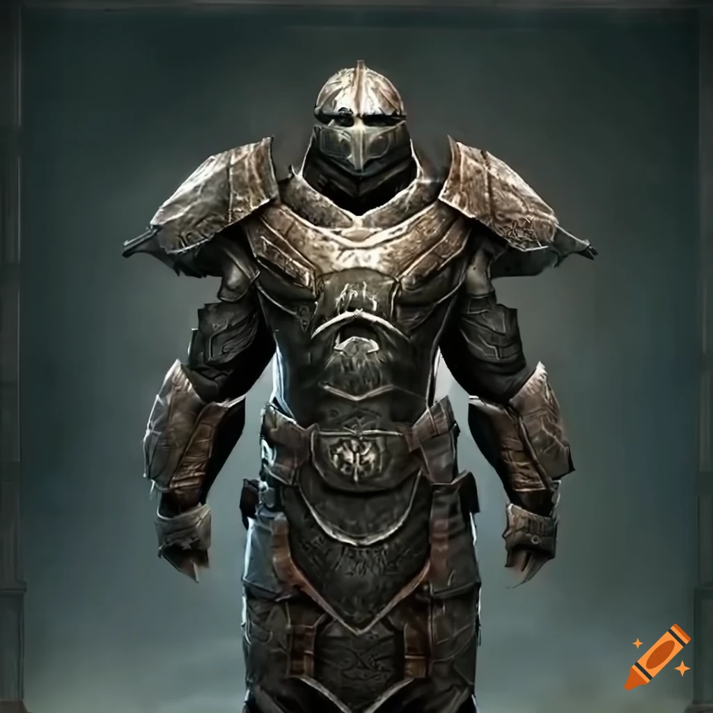 Skyrim steel soldier power armor on Craiyon