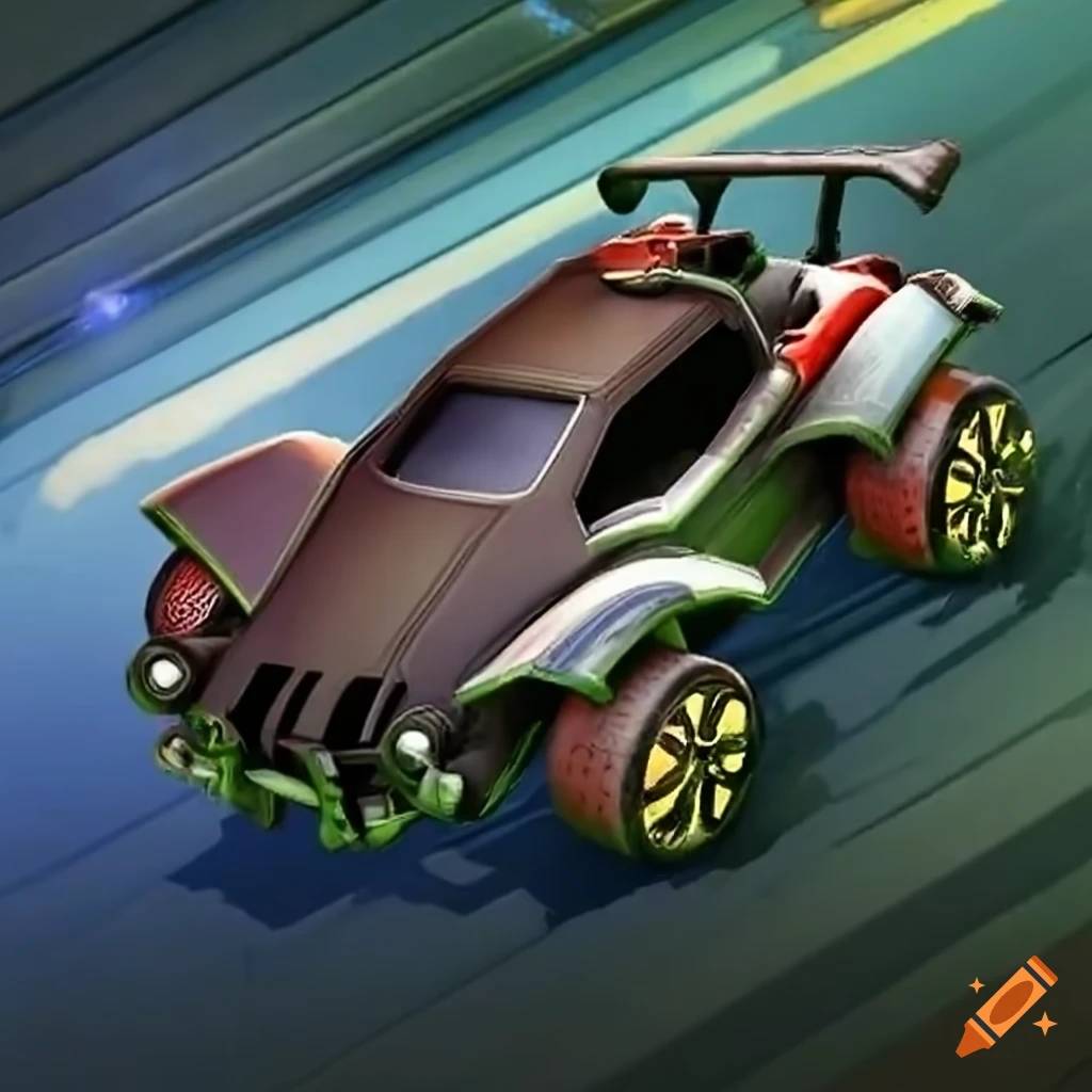 Rocket league car on Craiyon
