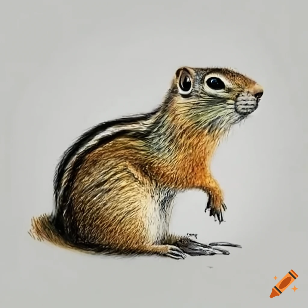 Thirteen-lined ground squirrel on Craiyon