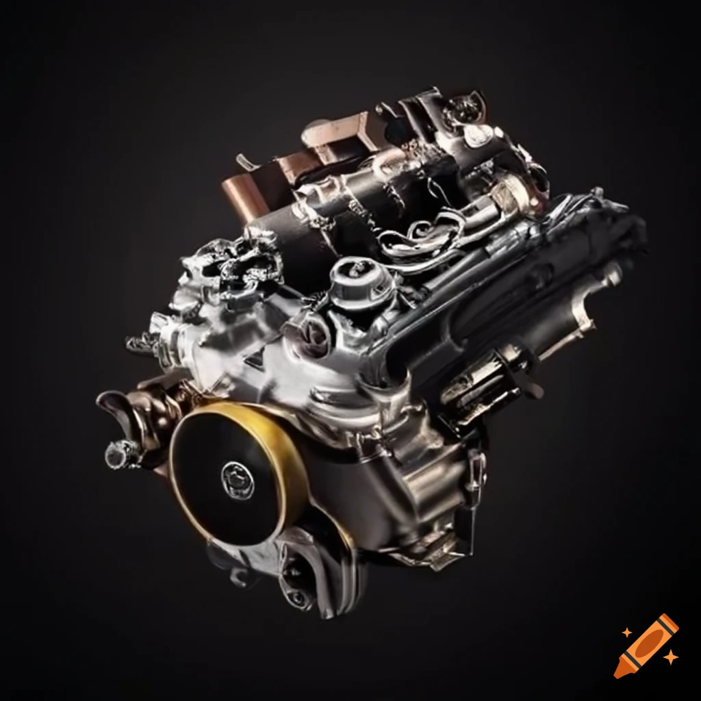 Combustion engine from a car on Craiyon