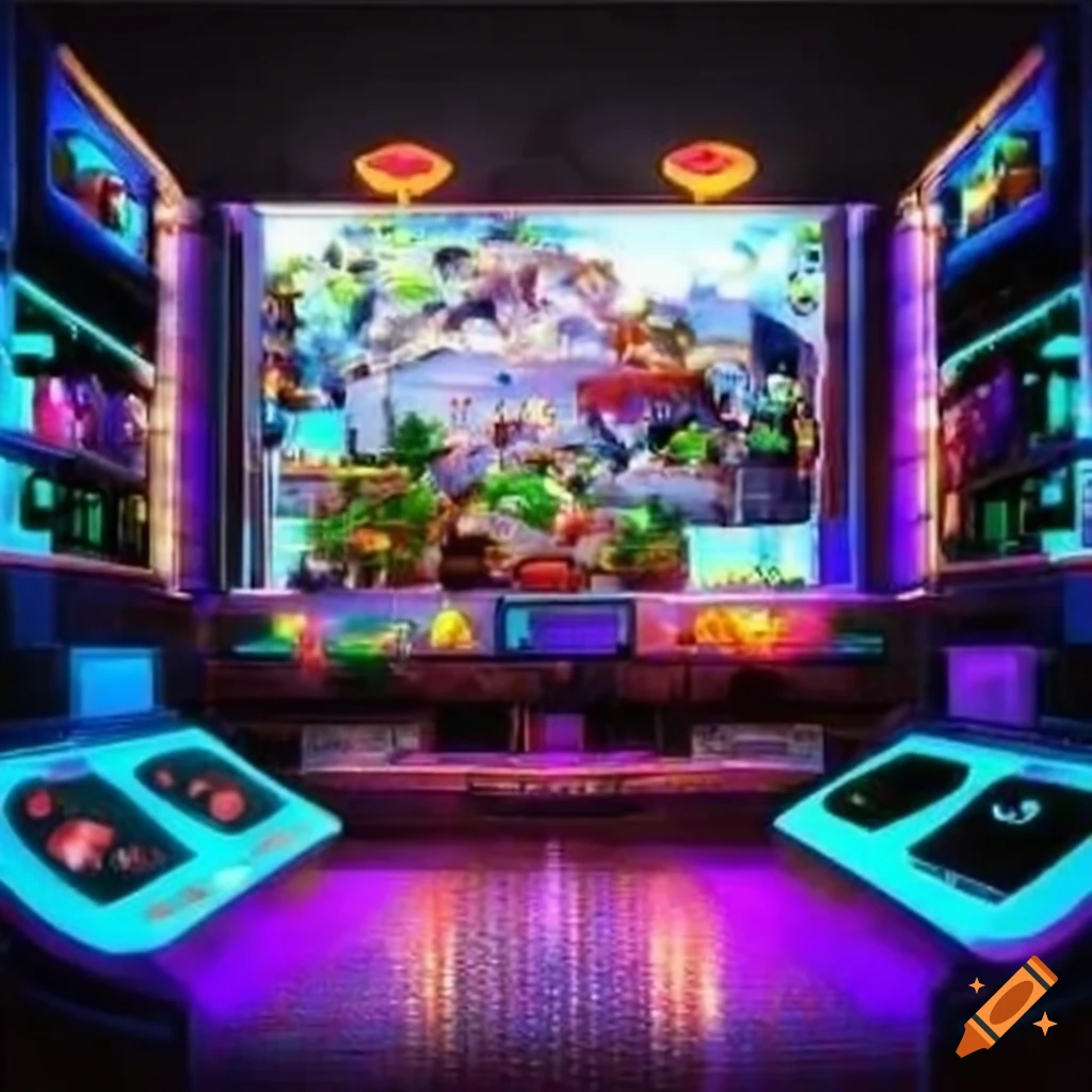 Luxury gaming mansions on Craiyon