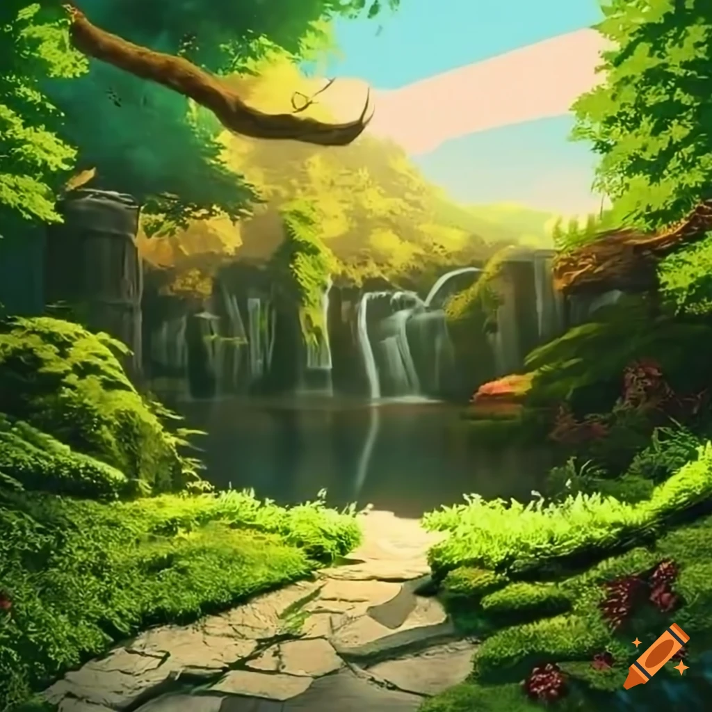 Everdell landscape scenery on Craiyon