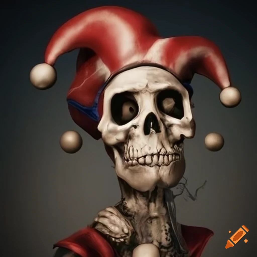 Jester skeleton character on Craiyon