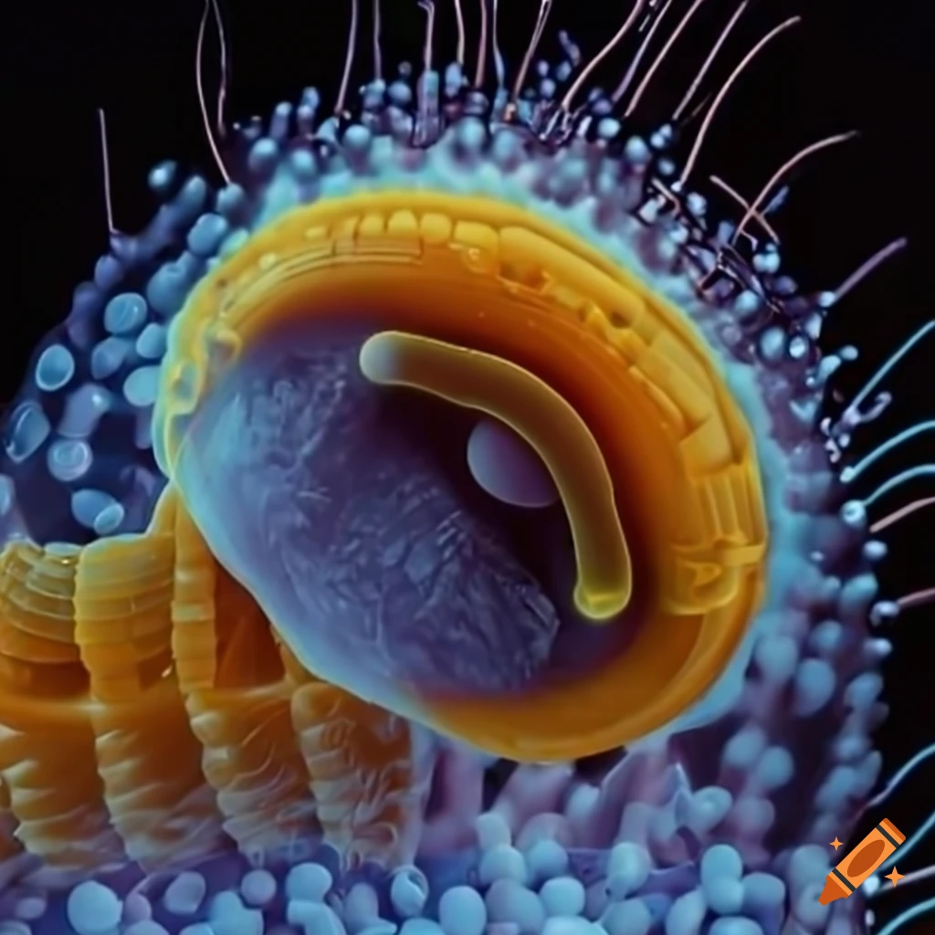 Nanobots illustration on Craiyon