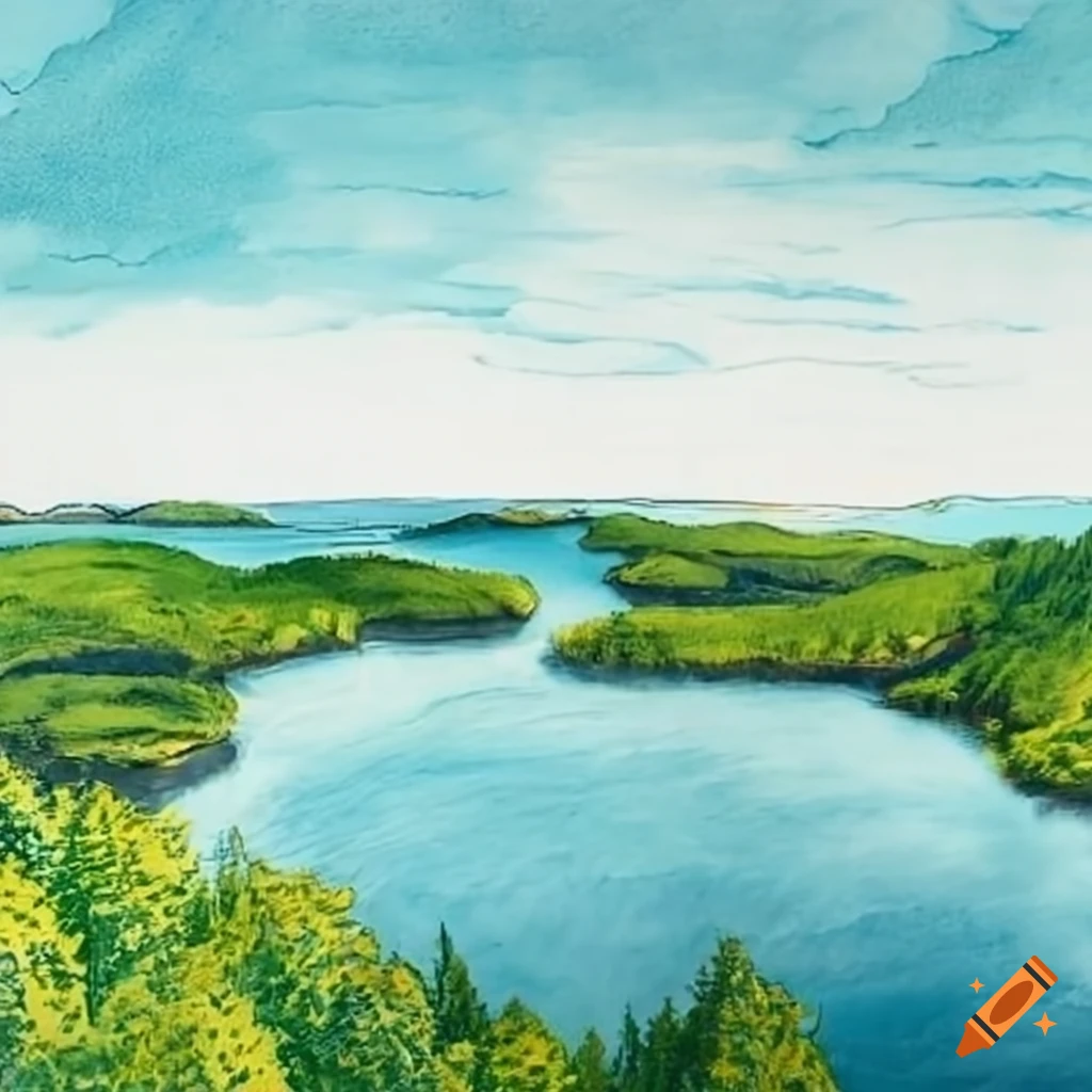 Breathtaking landscapes of Østfold and Follo region in Norway on Craiyon