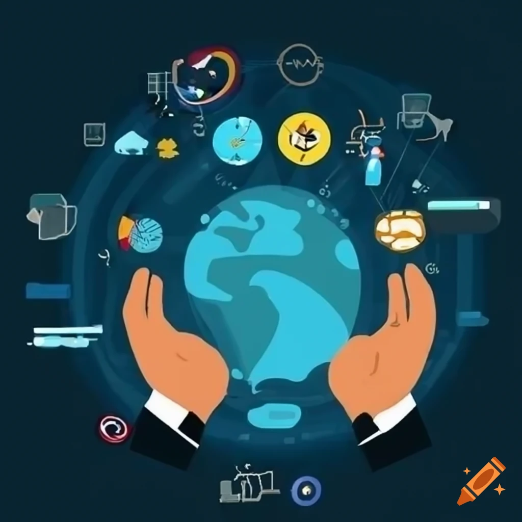 Infographic illustrating responsible internet use on Craiyon