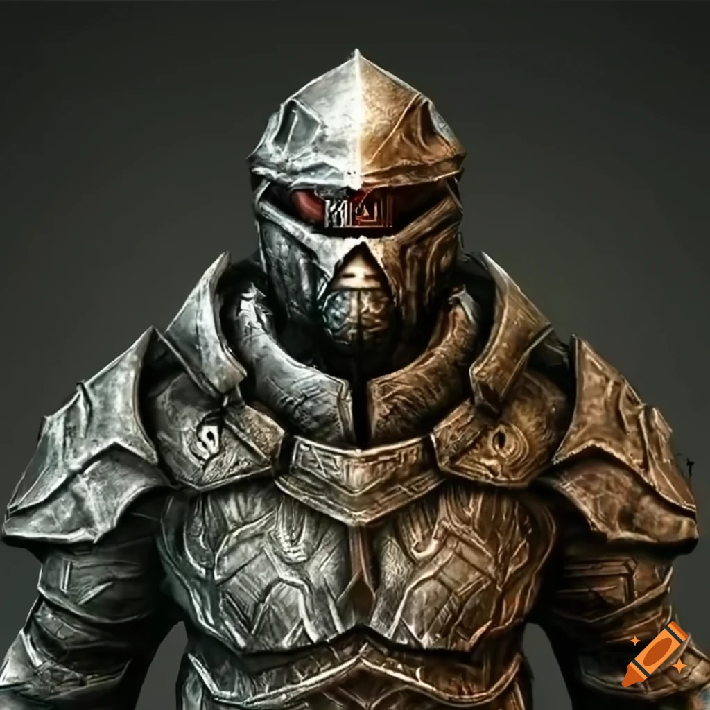Skyrim steel soldier power armor on Craiyon